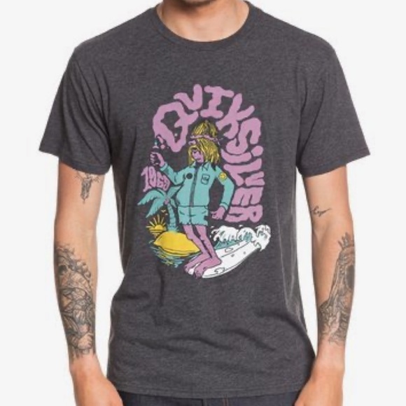 Quiksilver | Tops | Nwt Quiksilver Cool Buzz Surfing Shirt Beer Grey ...